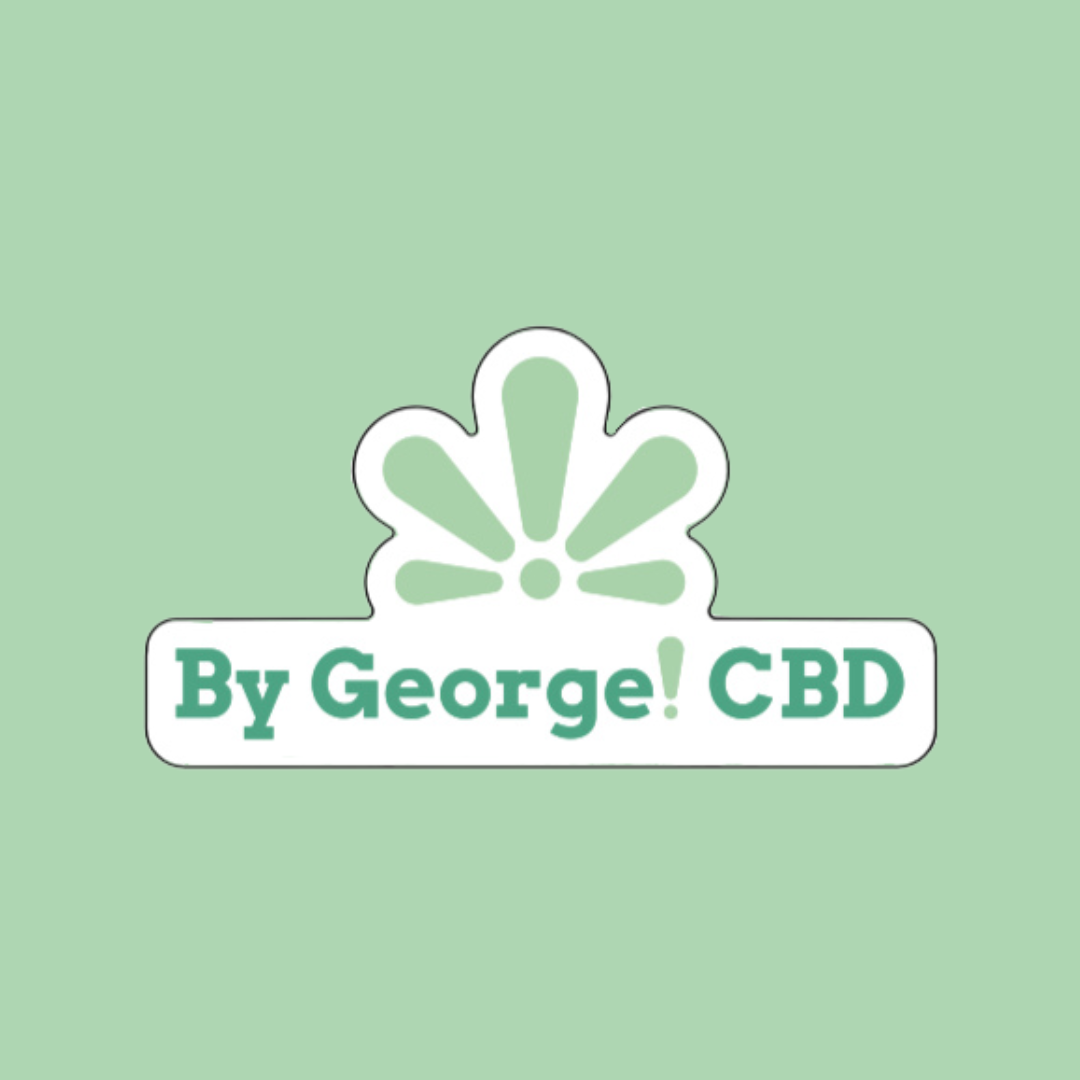 4” Vinyl Sticker – By George! CBD